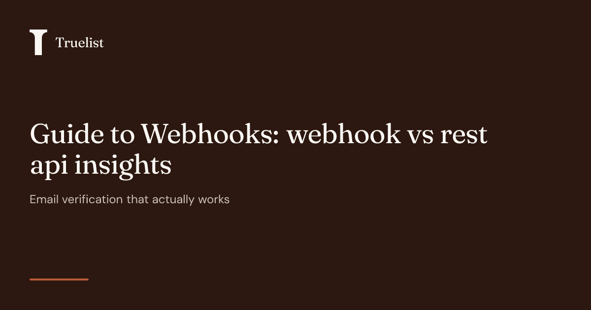 Guide to Webhooks: webhook vs rest api insights